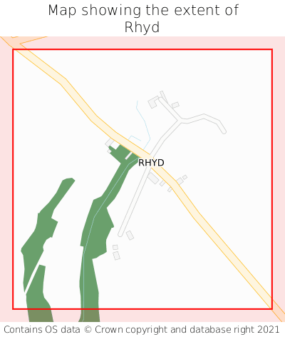 Where is Rhyd? Rhyd on a map