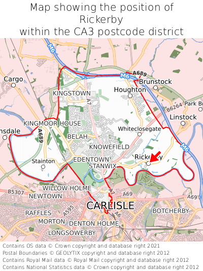 Where is Rickerby? Rickerby on a map