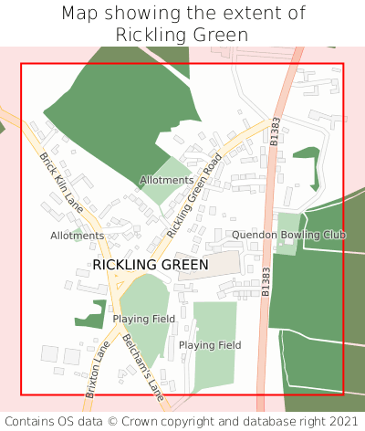 Where is Rickling Green? Rickling Green on a map