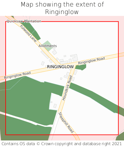 Where is Ringinglow? Ringinglow on a map