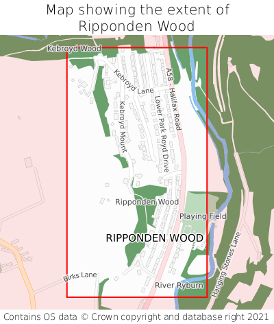 Where is Ripponden Wood? Ripponden Wood on a map