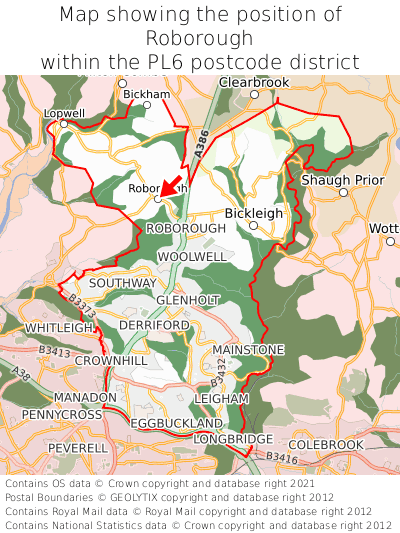 Where is Roborough? Roborough on a map