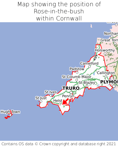 Where is Rose-in-the-bush? Rose-in-the-bush on a map