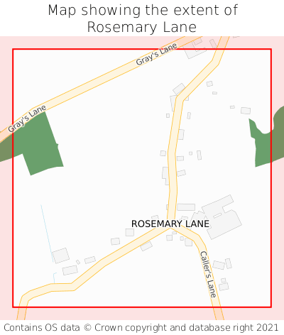 Where is Rosemary Lane? Rosemary Lane on a map