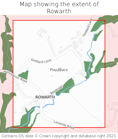 Where is Rowarth? Rowarth on a map