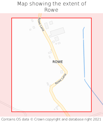 Where is Rowe? Rowe on a map