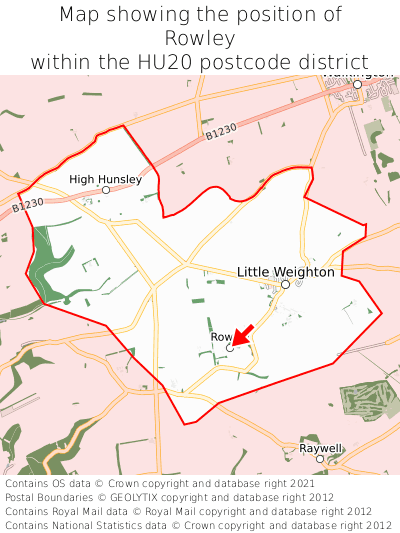 Where is Rowley? Rowley on a map