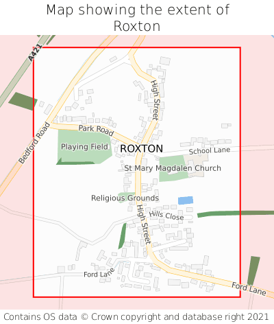 Where is Roxton? Roxton on a map