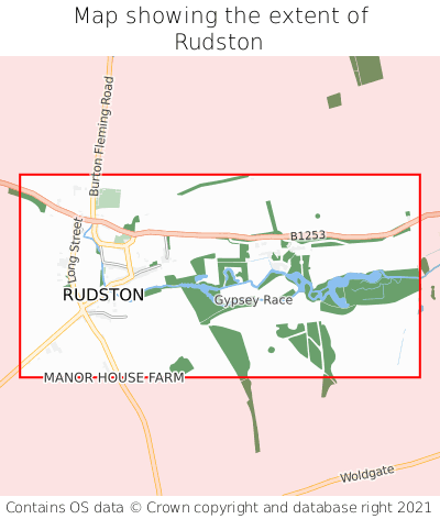 Where is Rudston? Rudston on a map