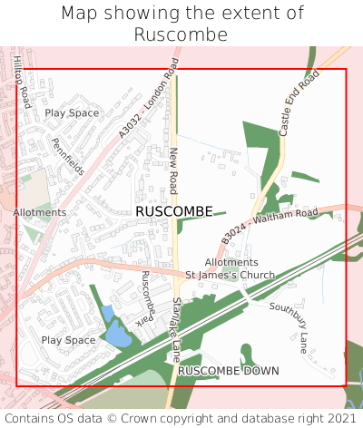 Where is Ruscombe? Ruscombe on a map