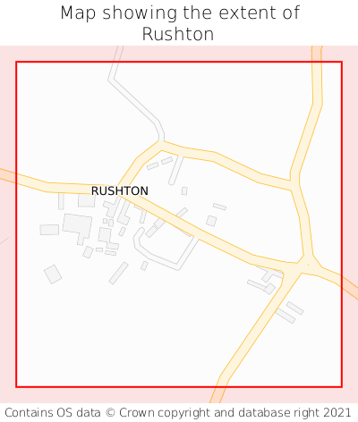 Where is Rushton? Rushton on a map