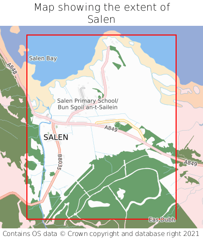 Where is Salen? Salen on a map