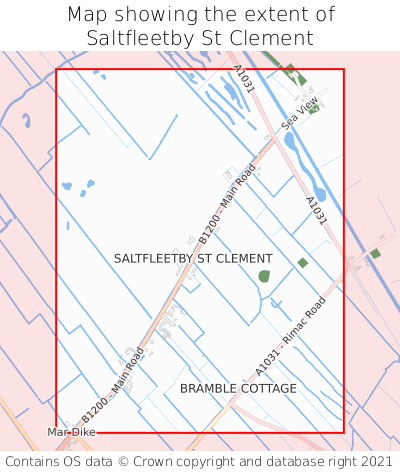 Where is Saltfleetby St Clement? Saltfleetby St Clement on a map