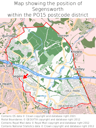 Where is Segensworth? Segensworth on a map