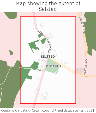 Where is Selsted? Selsted on a map