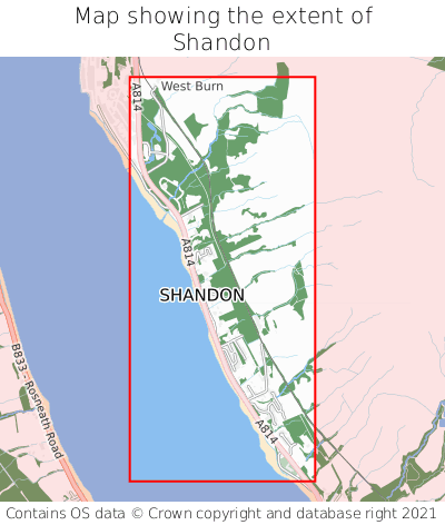 Where is Shandon? Shandon on a map