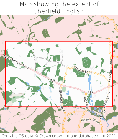 Where is Sherfield English? Sherfield English on a map
