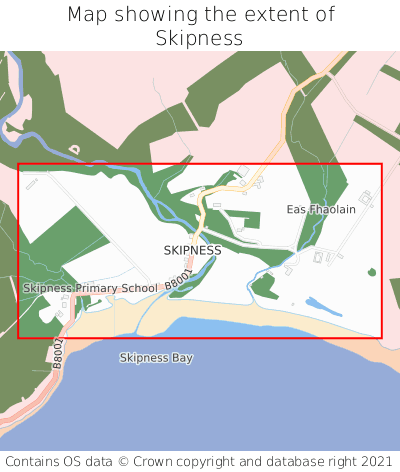 Where is Skipness? Skipness on a map