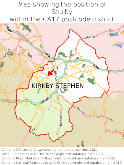 Where is Soulby? Soulby on a map