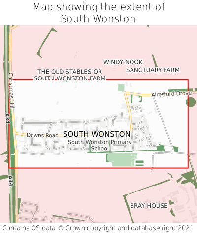 Where is South Wonston? South Wonston on a map