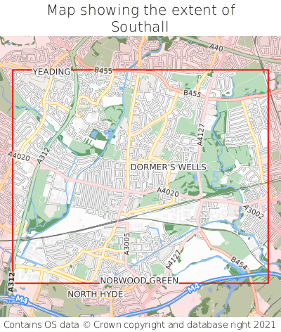 Where is Southall? Southall on a map