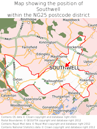 Where is Southwell? Southwell on a map