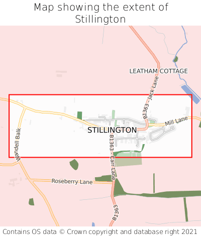 Where is Stillington? Stillington on a map
