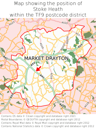 Where is Stoke Heath? Stoke Heath on a map
