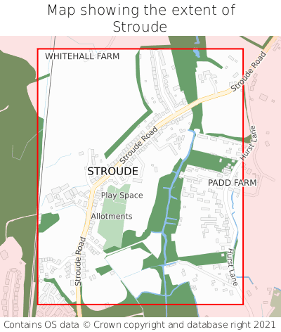 Where is Stroude? Stroude on a map