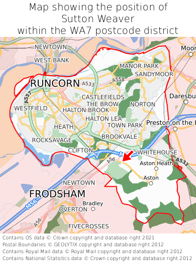 Where is Sutton Weaver? Sutton Weaver on a map
