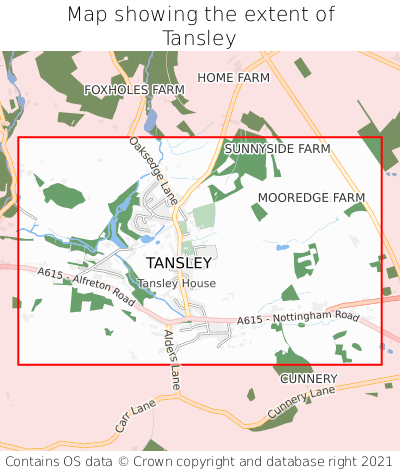 Where is Tansley? Tansley on a map
