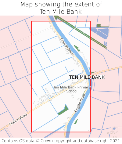 Where is Ten Mile Bank? Ten Mile Bank on a map