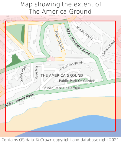 Where is The America Ground? The America Ground on a map