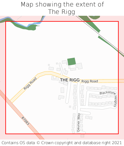 Where is The Rigg? The Rigg on a map