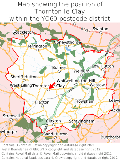 Where is Thornton-le-Clay? Thornton-le-Clay on a map