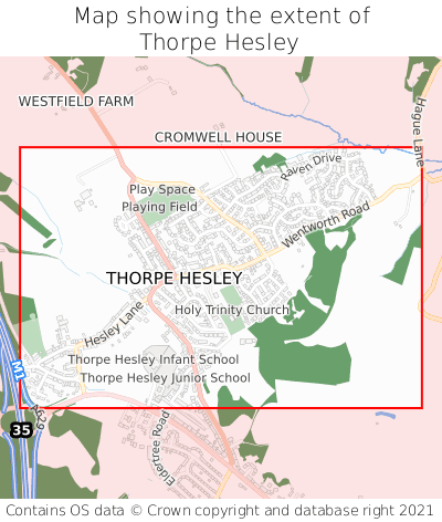 Where is Thorpe Hesley? Thorpe Hesley on a map