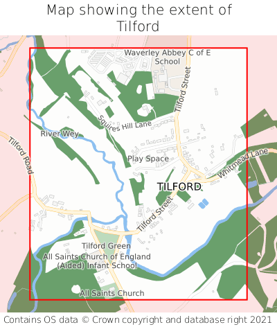 Where is Tilford? Tilford on a map