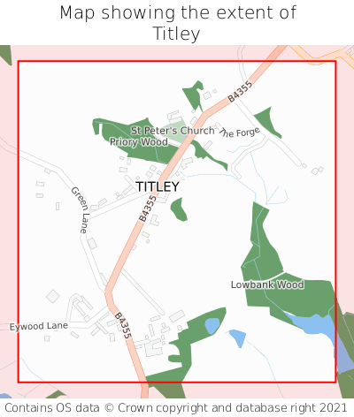 Where is Titley? Titley on a map