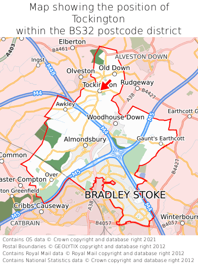 Where is Tockington? Tockington on a map