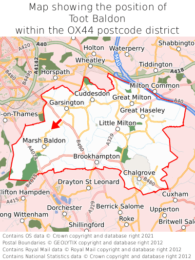 Where is Toot Baldon? Toot Baldon on a map