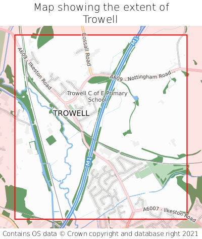 Where is Trowell? Trowell on a map