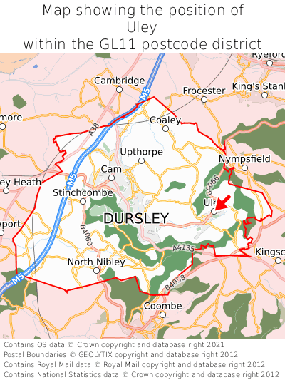 Where is Uley? Uley on a map