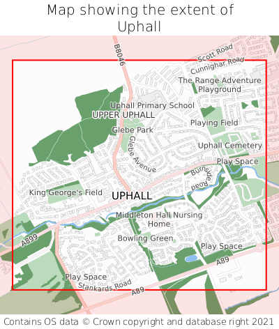 Where is Uphall? Uphall on a map