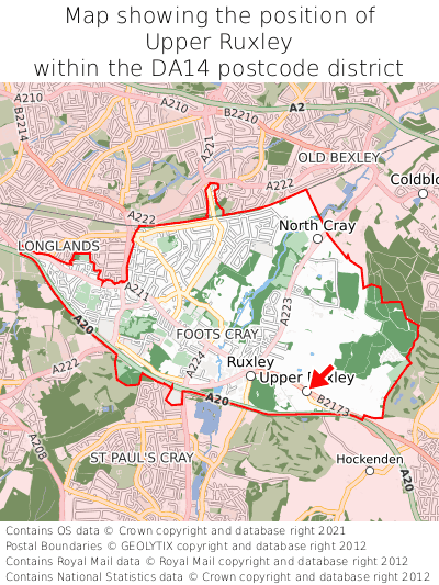 Where is Upper Ruxley? Upper Ruxley on a map