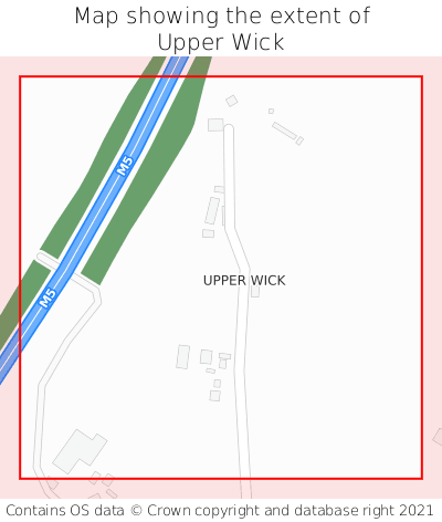 Where is Upper Wick? Upper Wick on a map