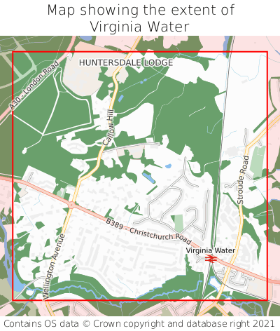 Where is Virginia Water? Virginia Water on a map