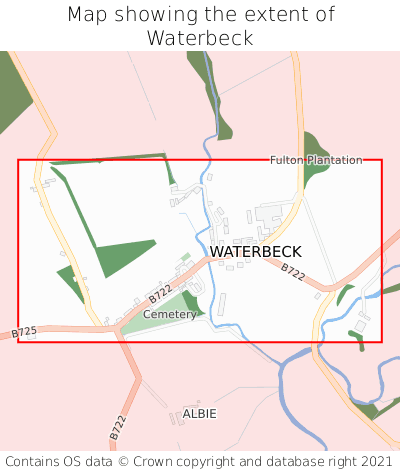 Where is Waterbeck? Waterbeck on a map
