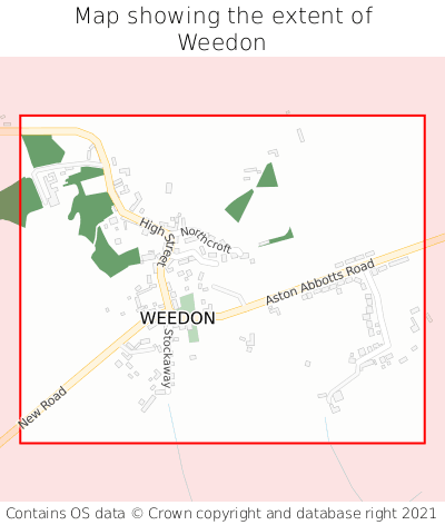 Where is Weedon? Weedon on a map