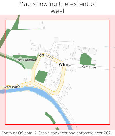 Where is Weel? Weel on a map