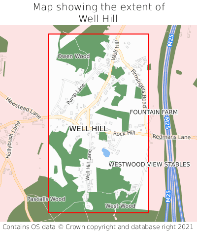 Where is Well Hill? Well Hill on a map
